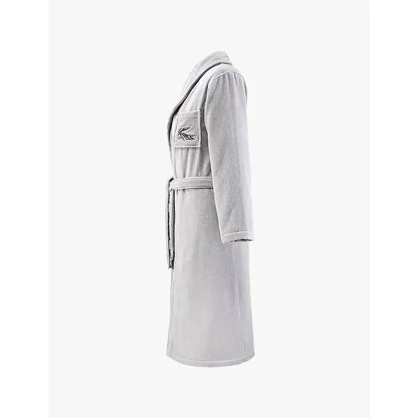 Lacoste René Logo-embroidered Cotton-terry Bathrobe