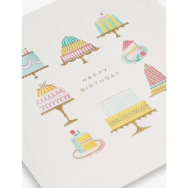Smythson Happy Birthday Greetings Card 15cm X 15cm