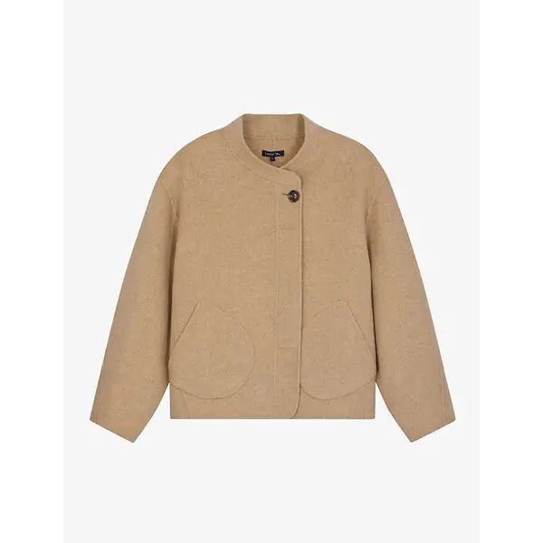 Soeur Windsor Relaxed-fit Wool-blend Coat - Nudes