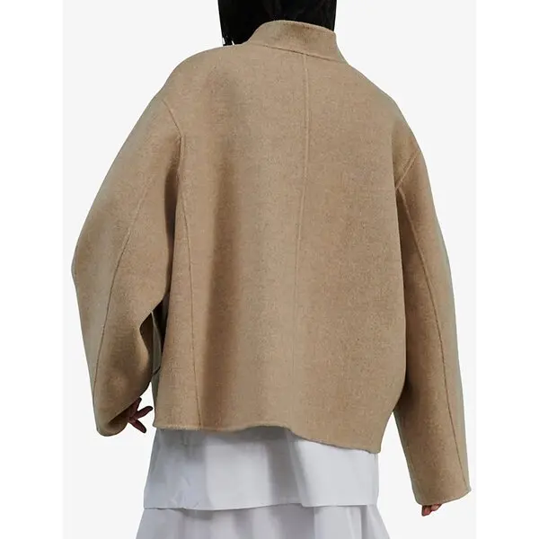 Soeur Windsor Relaxed-fit Wool-blend Coat - Nudes