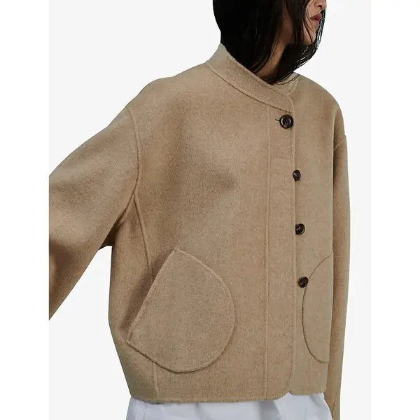 Soeur Windsor Relaxed-fit Wool-blend Coat - Nudes