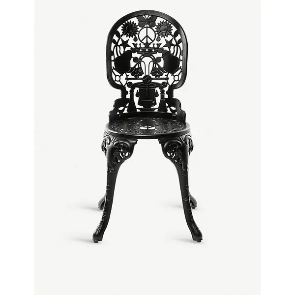 SELETTI Armchair Industry Aluminium Garden Chair 40cm X 40cm - Black