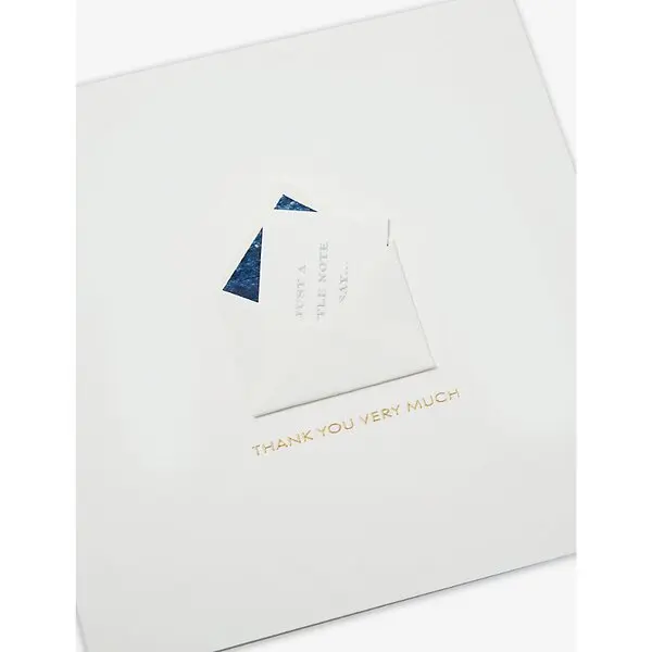 Smythson Thank You Very Much Greetings Card 15cm X 15cm