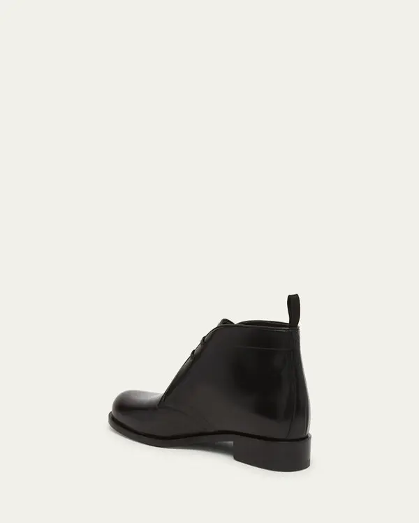 Giorgio Armani Bull Leather Chukka Boots