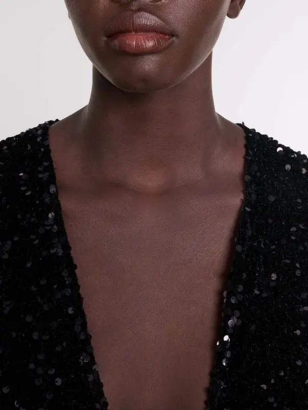 Maje Sequined Velvet Playsuit
