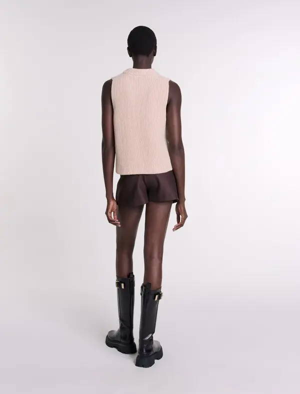 Maje Sleeveless Wool Jumper