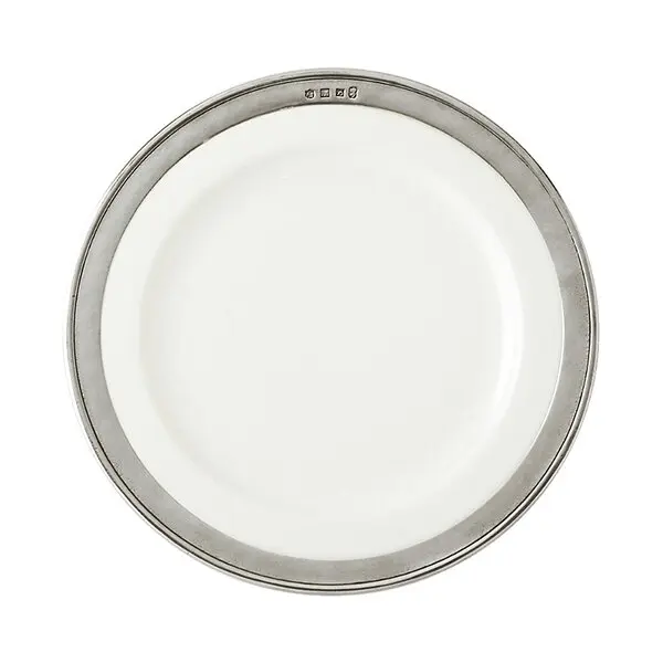 MATCH Convivio Dinner Plate - Pewter/white