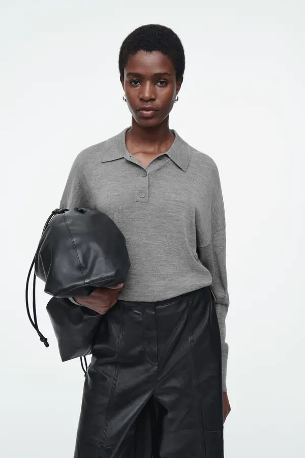 Cos Merino Wool Polo Shirt