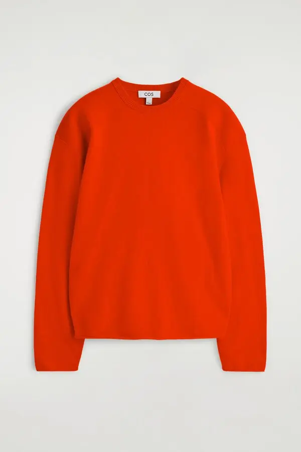Cos Merino Wool Crew-neck Sweater - Gray
