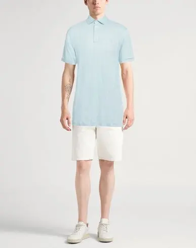 HACKETT Polo Shirt Size Linen - Blue