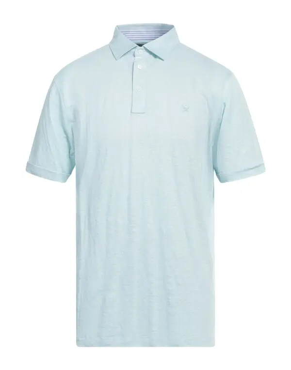 HACKETT Polo Shirt Size Linen - Blue