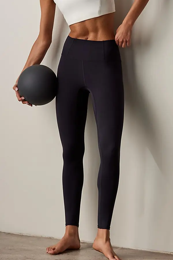 Free People Never Better 7/8 Length Leggings - Black