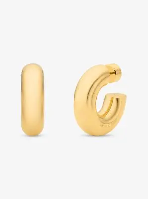 Michael Kors Precious Metal-plated Brass Hoop Earrings