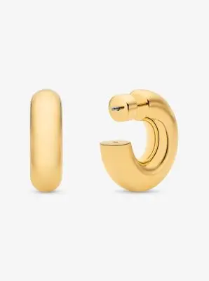 Michael Kors Precious Metal-plated Brass Hoop Earrings