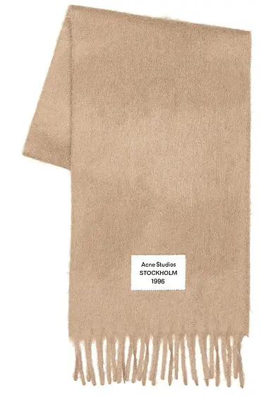 Acne Studios Viper Scarf - Camel Beige