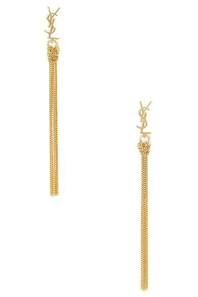 Saint Laurent Tassel Earrings - Dore