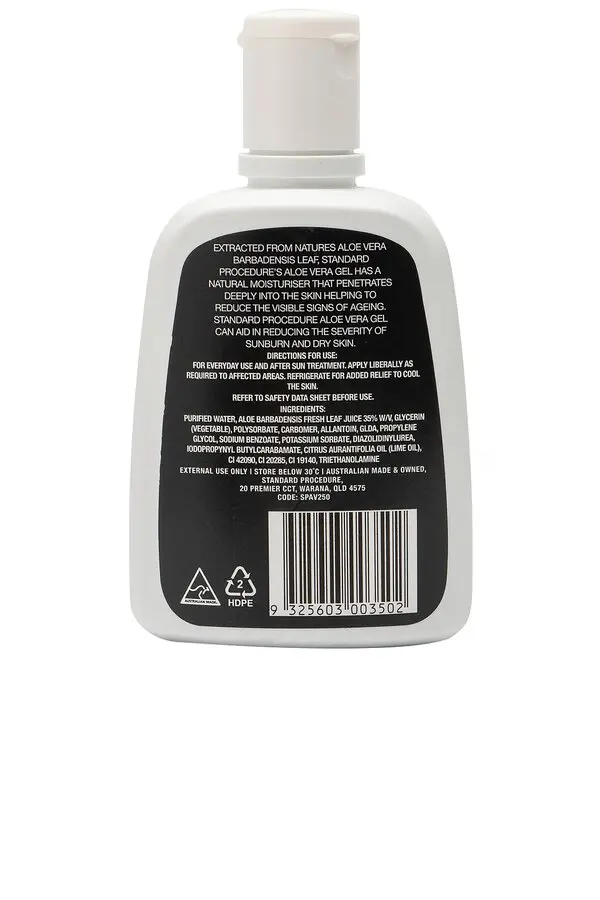 STANDARD PROCEDURE Aloe Vera Gel 250ml
