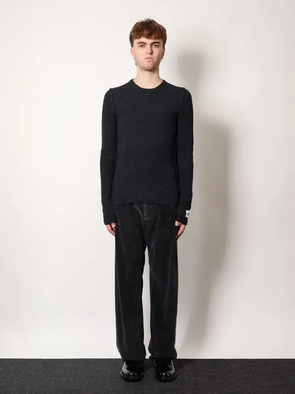 Dolce & Gabbana Ribbed Sweater With Label