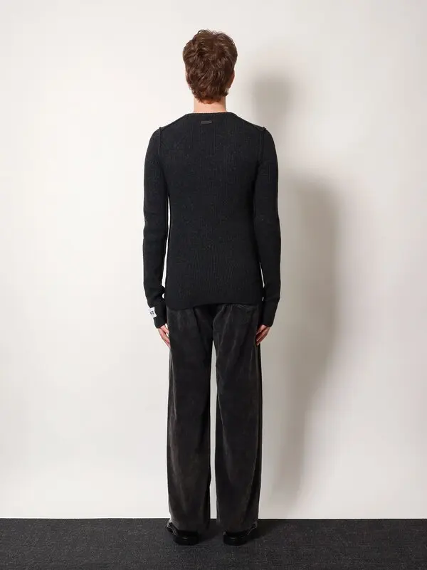 Dolce & Gabbana Ribbed Sweater With Label