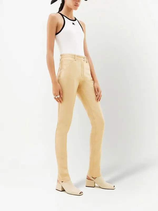 COURREGES Slim-fit Trousers - Neutrals