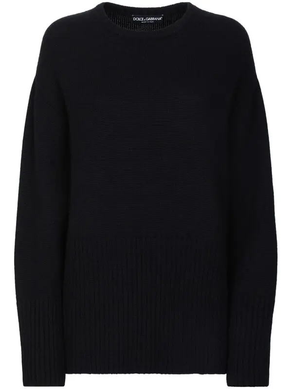 Dolce & Gabbana Balloon-sleeve Jumper - Black