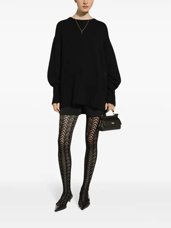 Dolce & Gabbana Balloon-sleeve Jumper - Black