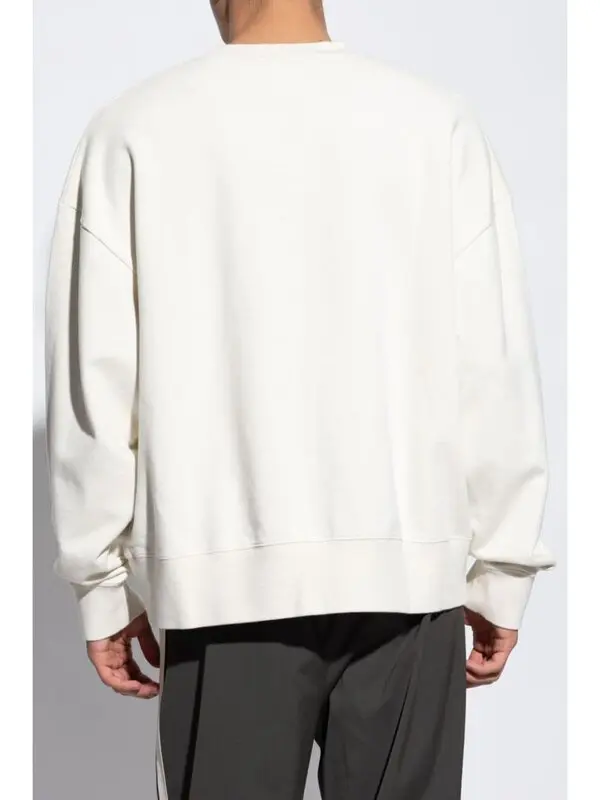 Palm Angels Logo Print Sweatshirt - White