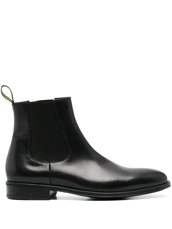 DOUCAL'S Leather Chelsea Boots - Black