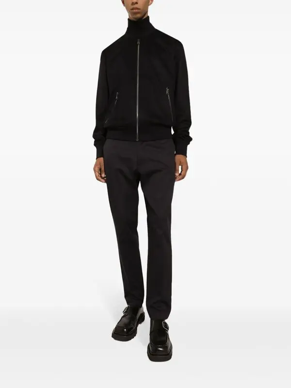 Dolce & Gabbana Zip-up Cashmere Bomber Jacket