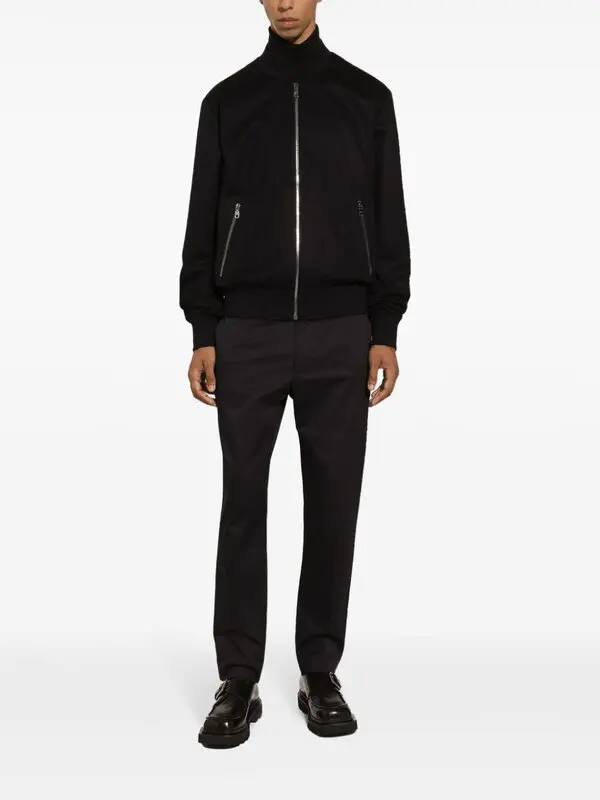Dolce & Gabbana Zip-up Cashmere Bomber Jacket