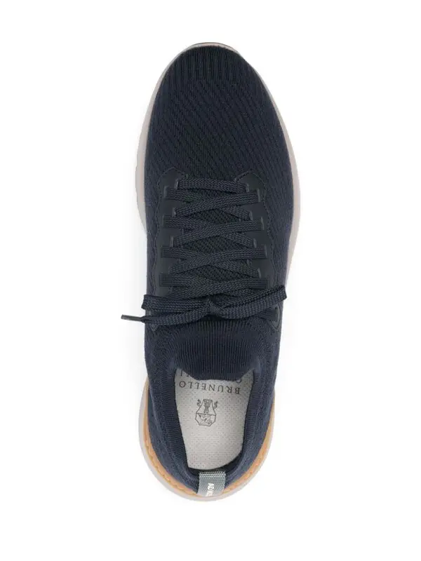Brunello Cucinelli Knitted Sneakers - Blue
