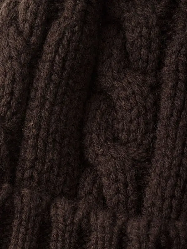 Prada Cashmere Beanie - Brown