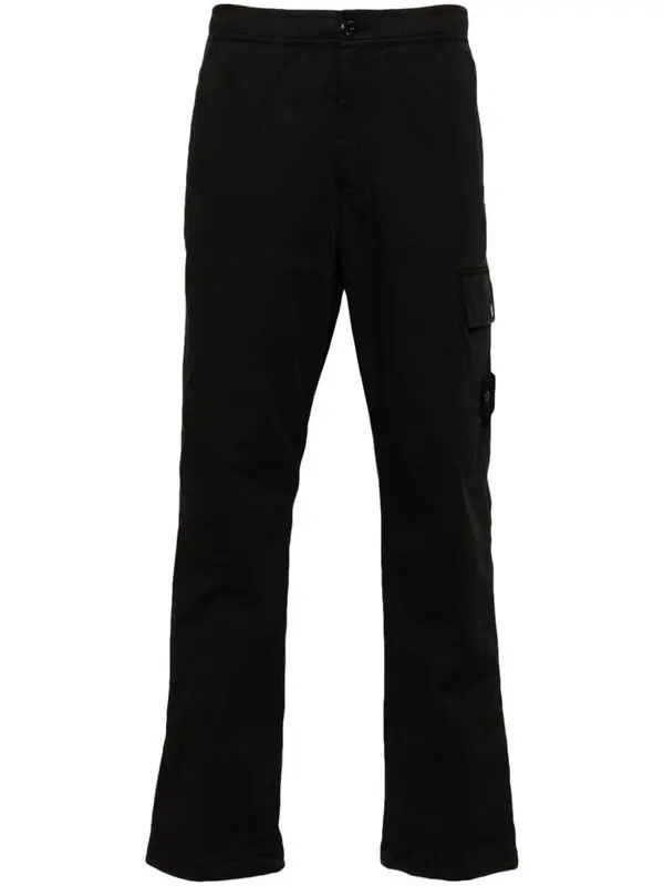 Stone Island Ghost Cargo Trousers - Black