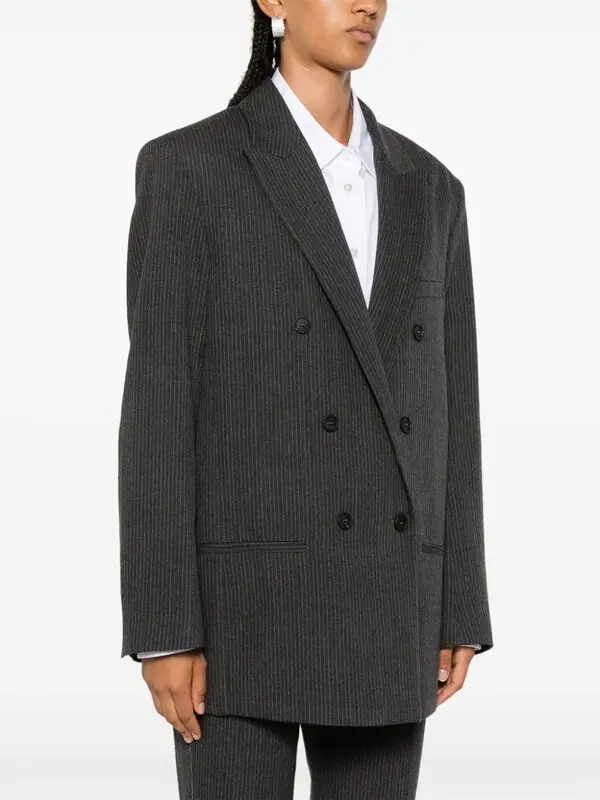 Fabiana Filippi Pinstriped Double-breasted Blazer