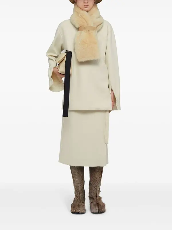 JIL SANDER High-neck Wool Top
