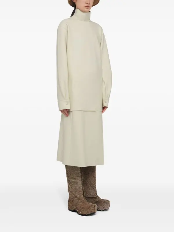 JIL SANDER High-neck Wool Top