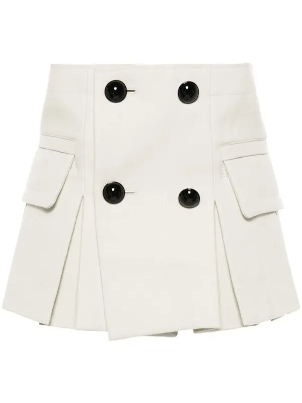 Sacai Pleated Thigh-length Shorts