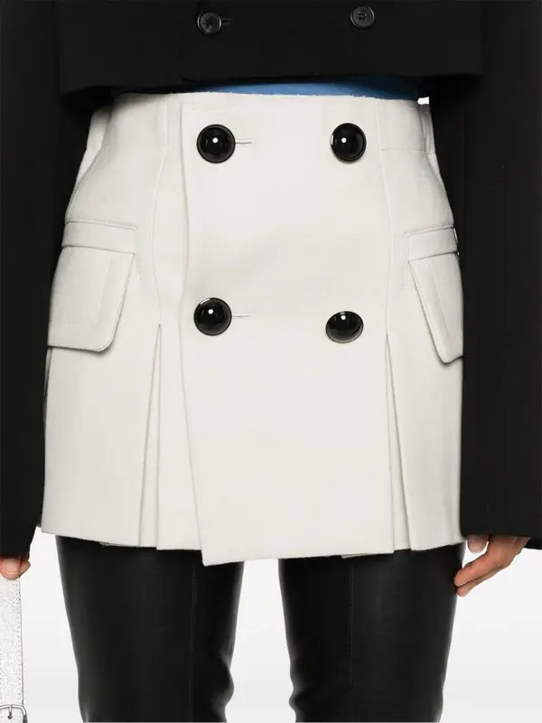 Sacai Pleated Thigh-length Shorts