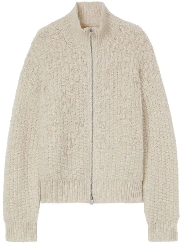 JIL SANDER Chunky-knit Zip-up Cardigan