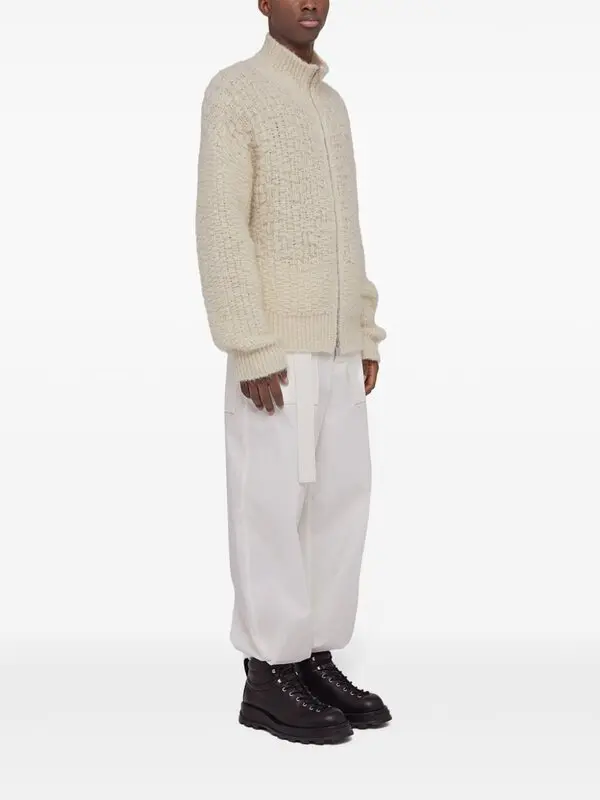 JIL SANDER Chunky-knit Zip-up Cardigan