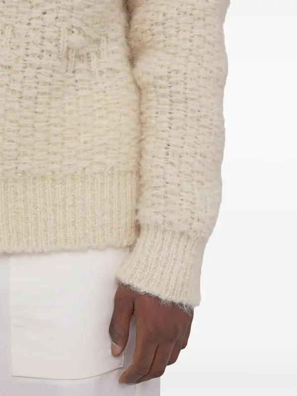 JIL SANDER Chunky-knit Zip-up Cardigan