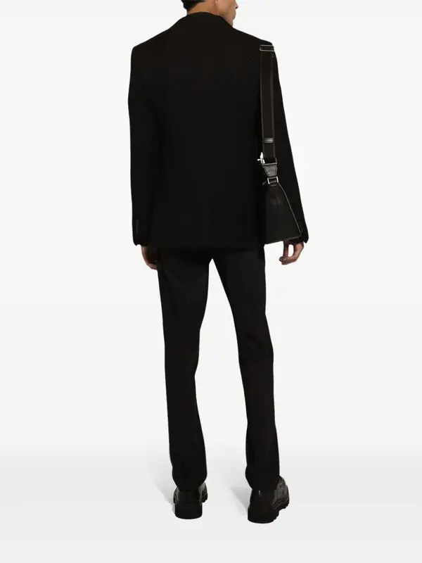 Dolce & Gabbana Distressed Hem Slim-fit Jeans - Black