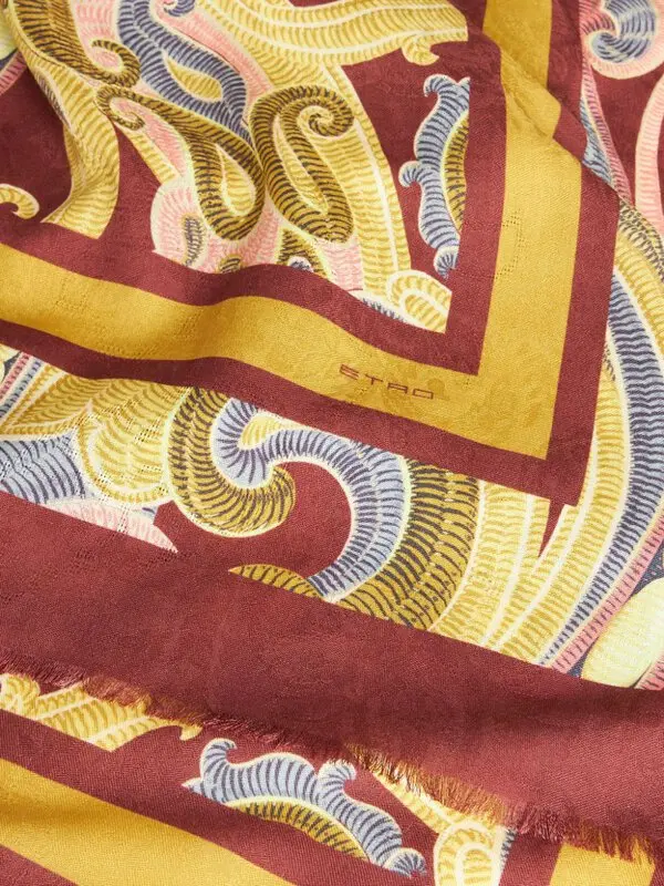 Etro Paisley-print Jacquard Shawl