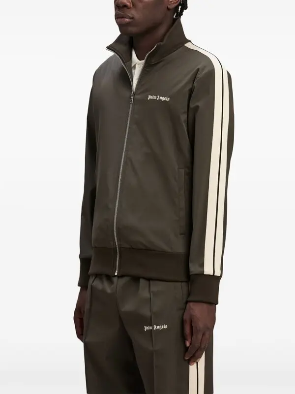 Palm Angels Logo-embroidered Jacket - Green