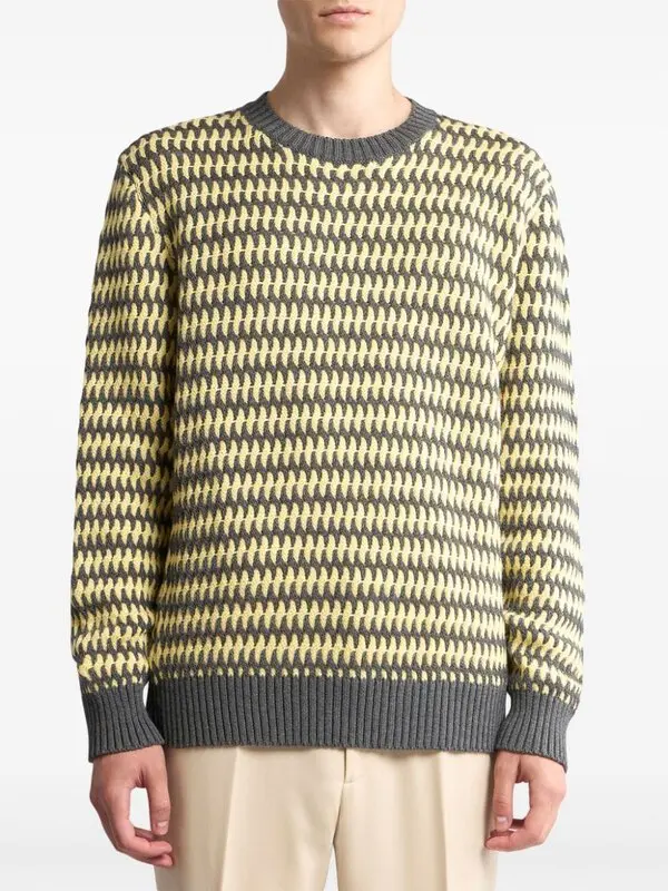 Etro Wool-jacquard Jumper - Yellow