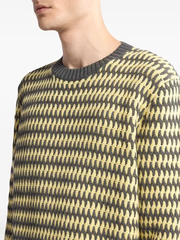 Etro Wool-jacquard Jumper - Yellow