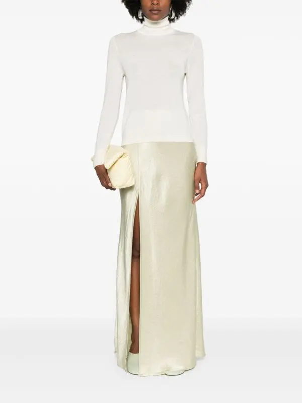 ALLUDE Fine-knit Sweater - White