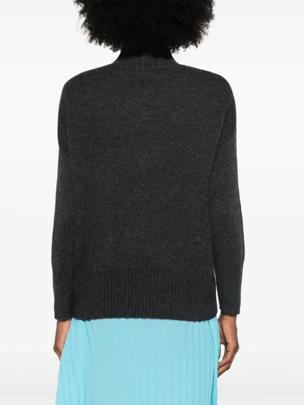 ALLUDE Mock-neck Cashmere Sweater