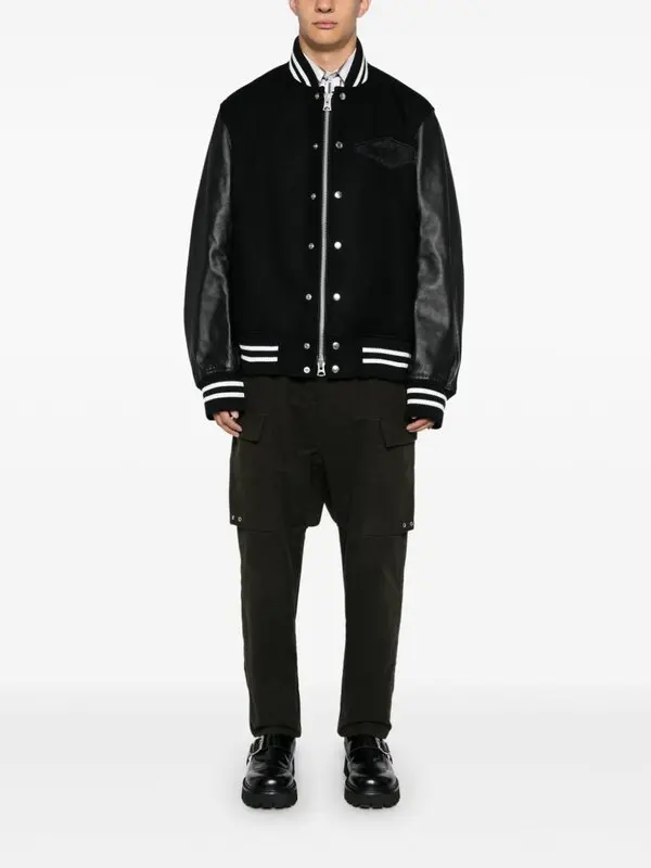 Sacai Panelled Bomber Jacket - Black