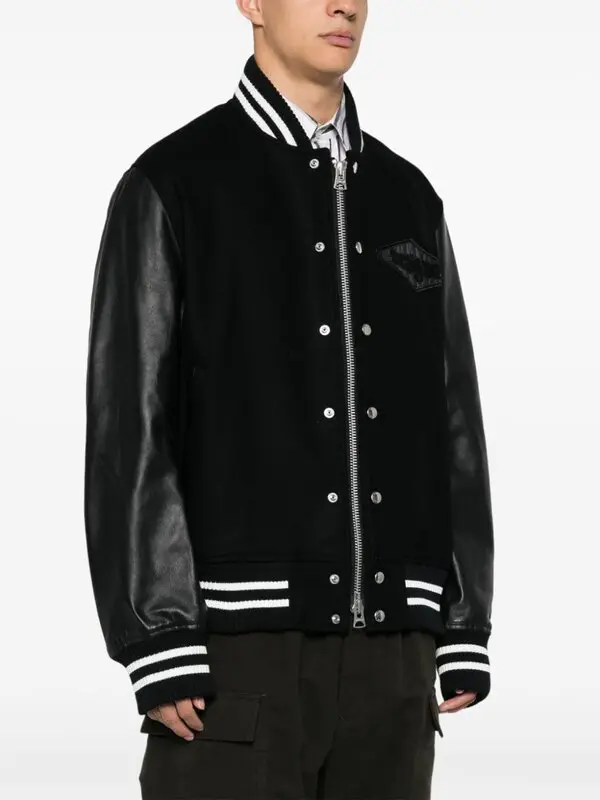 Sacai Panelled Bomber Jacket - Black